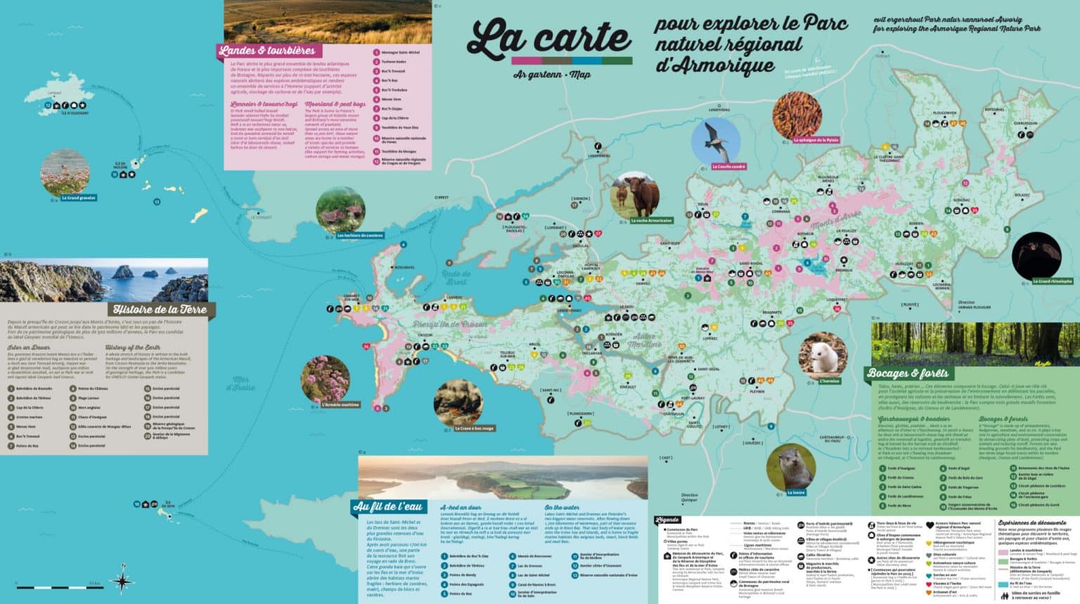 Parc d'Armorique : une nouvelle carte pour découvrir autrement le ...